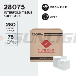 SUNLIGHT 28075 INTERFOLD TISSUE SOFT PACK